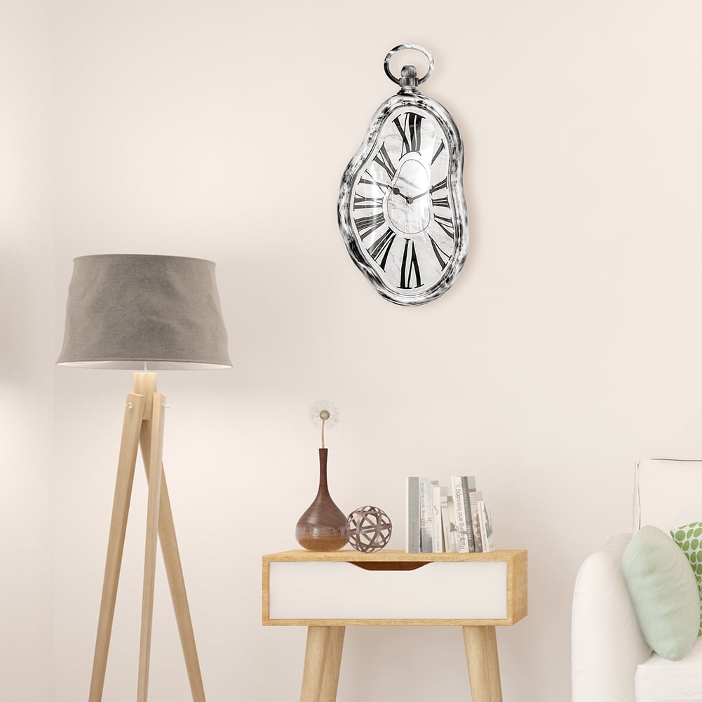 Buy Modern Home Salvador Dali Inspired Melting Wall Clock - Marble ...