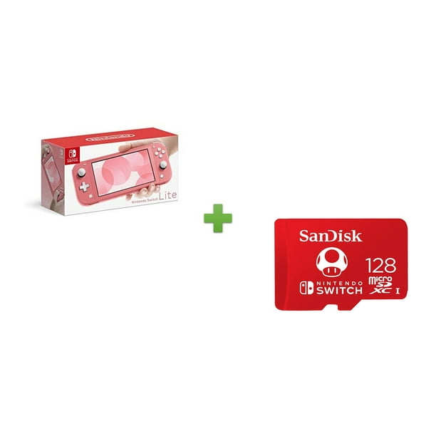 Consola Nintendo Switch Lite Rosa + Microsd 128GB Nintendo Switch ...