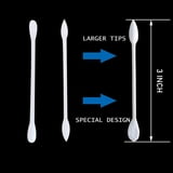 Quanzhou Cotton Swabs, 450pcs Cosmetic Qtips, Pointed Tip and Flattened ...