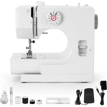 Mini Small Portable Sewing Machine with Foot Pedal Built in 12 Stitches ...