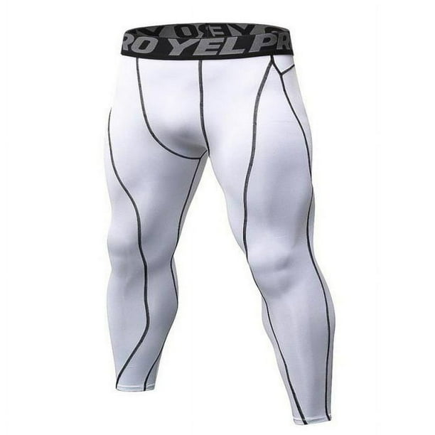 Mens Athletic Compression Pants Sports Gym Workout Fitness Tights ...