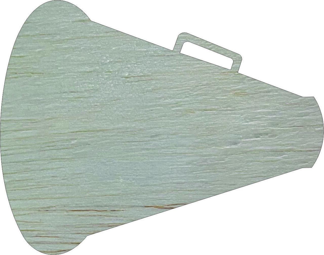 Unfinished Wood Megaphone Cutout, 6'' Real Wood Craft - Walmart.com