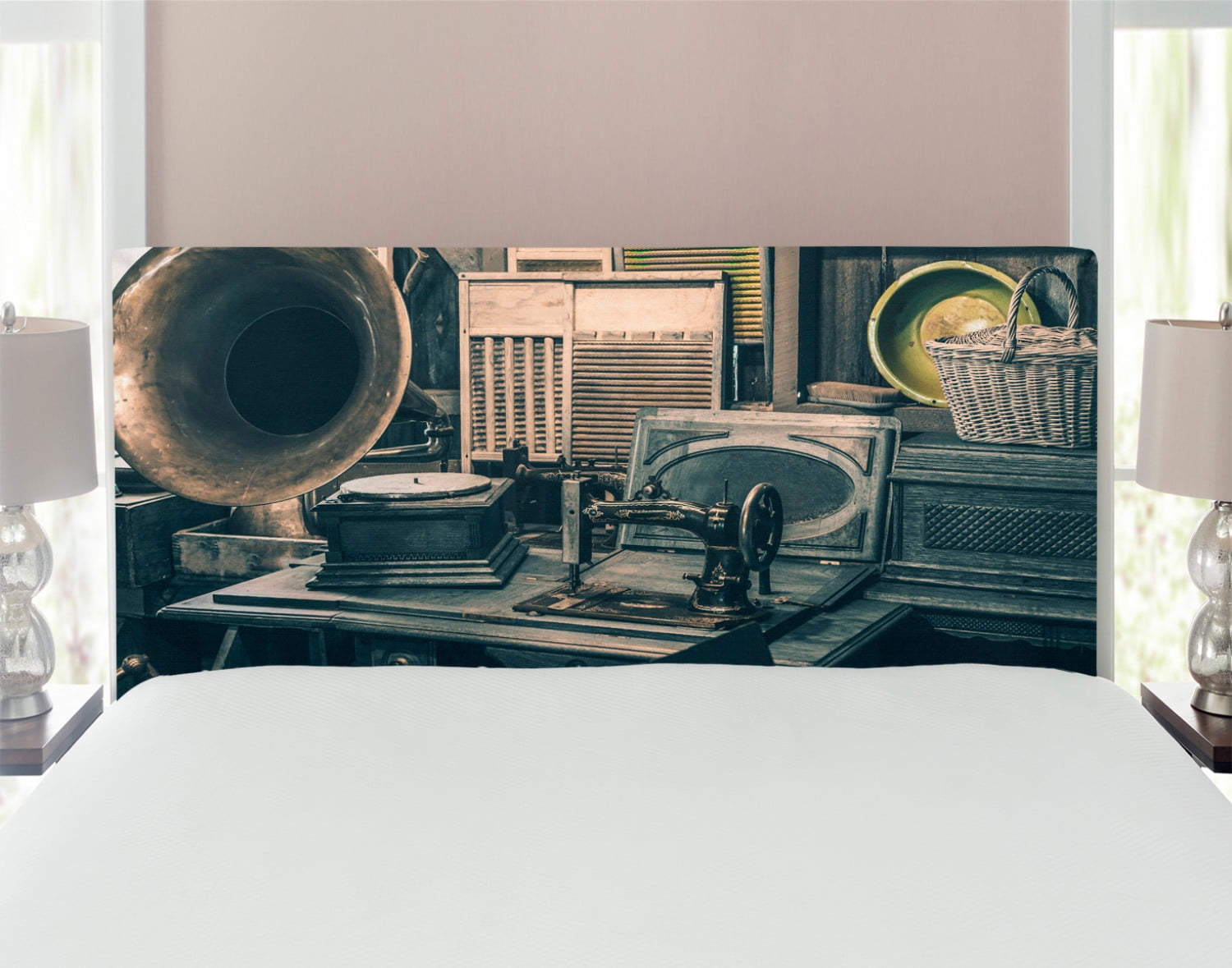 Antique Headboard, Antique Store Inventory Old Gramophone Sewing ...