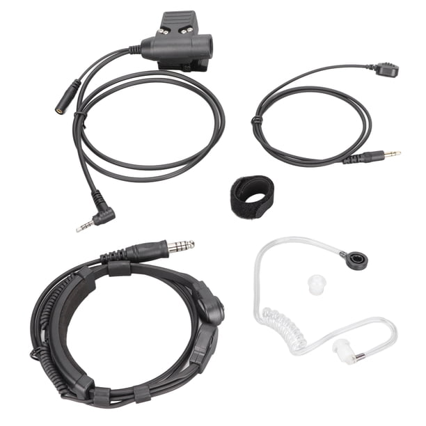 Cable adaptador PTT, U94 PTT con dedo PT T con micrófono de dedo PTT de ...