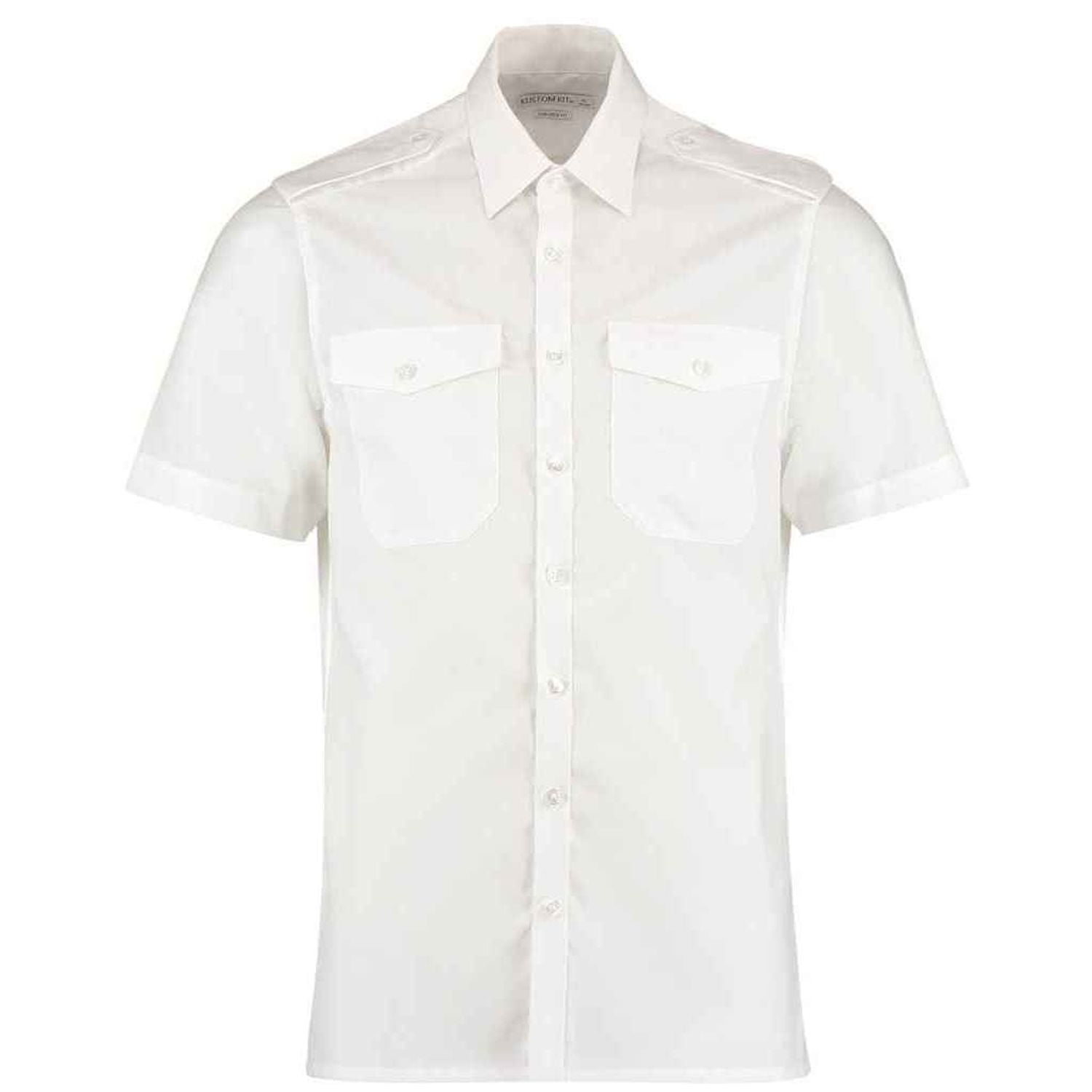 Click here for Kustom Kit Mens Short-Sleeved Pilot Shirt 17.5in prices