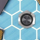 3V Push Button Switch Doorbell Button Blue LED 12 mm Silver - Walmart.com