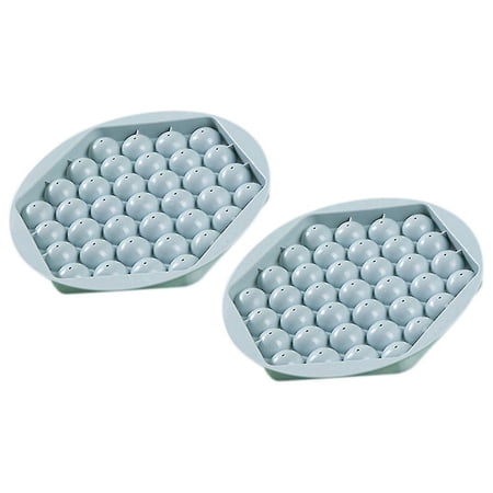 2 Packs Hexagon Round Ice Square Tray With Lid,mini Circle Ice Ball-a ...