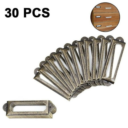30 Pieces Card Holder Drawer Pull/label Frames Card/label Holder/tag ...