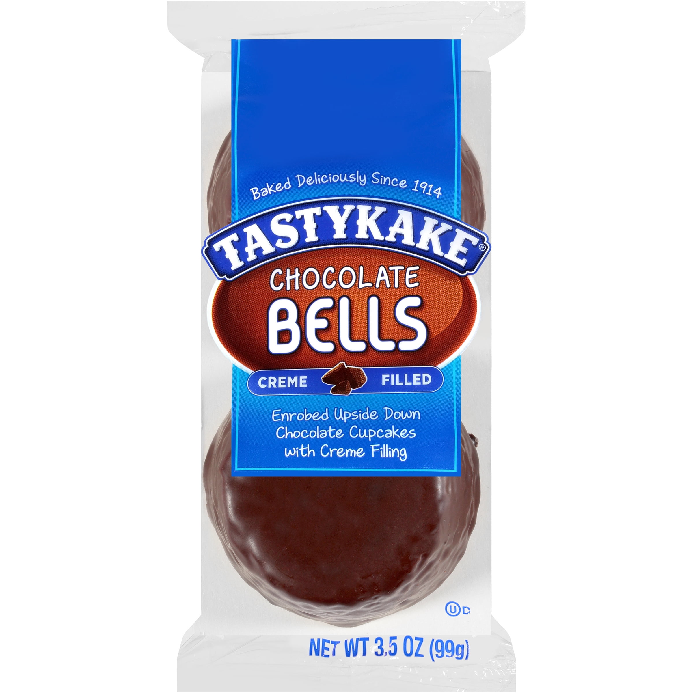Tastykake® Creme Filled Chocolate Bells 2 ct Pack - Walmart.com