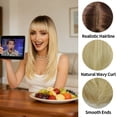 Gradient Long Straight Full Bangs Hair Wigs for Women - High ...