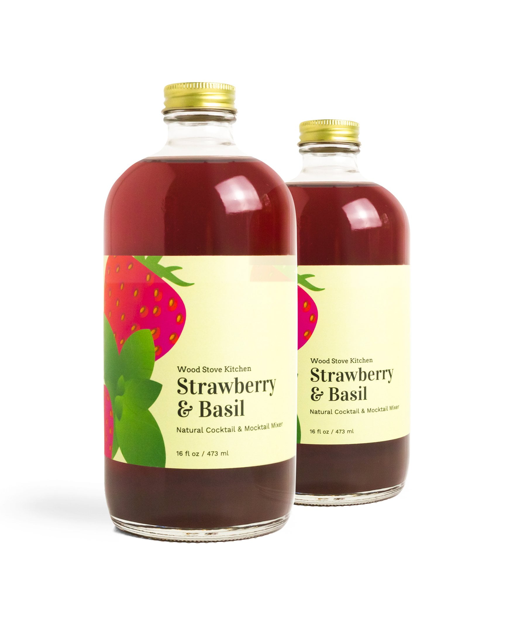 Strawberry & Basil Cocktail-Mocktail Mixer, 16 fl oz - Walmart.com