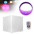 PEAKORA17" inch RGB LED Cube Chair Rechargeable Lighting Seat 16 Colors ...