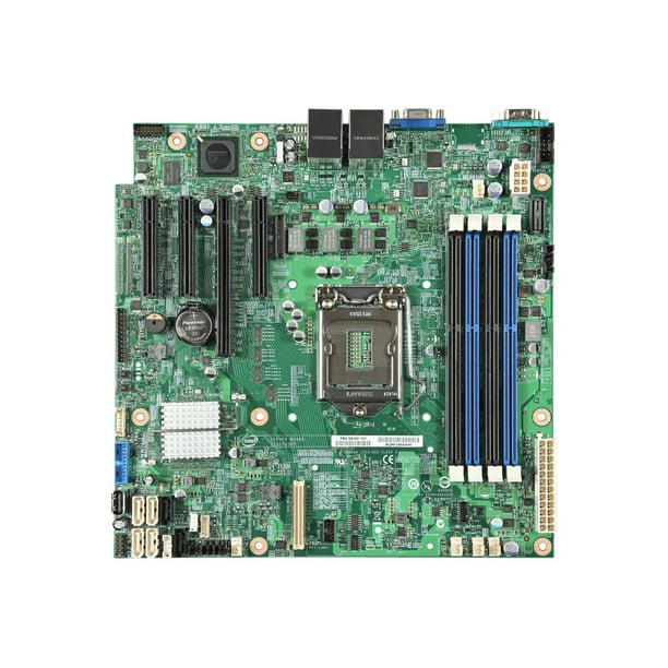 Intel Server Board S1200SPLR - Motherboard - micro ATX - LGA1151 Socket ...