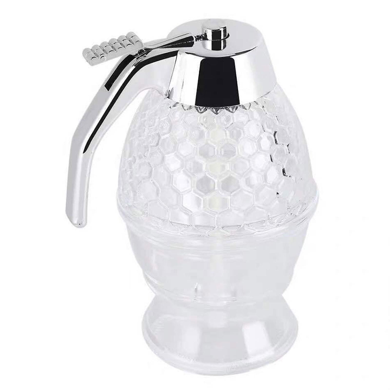 Norpro Premium Honey Syrup Dispenser Pot Jar 1 Cup Glass Bee Hive ...