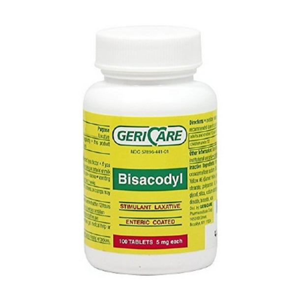 GeriCare - Laxative - Tablet - 1000 per Bottle - 5 mg Strength ...