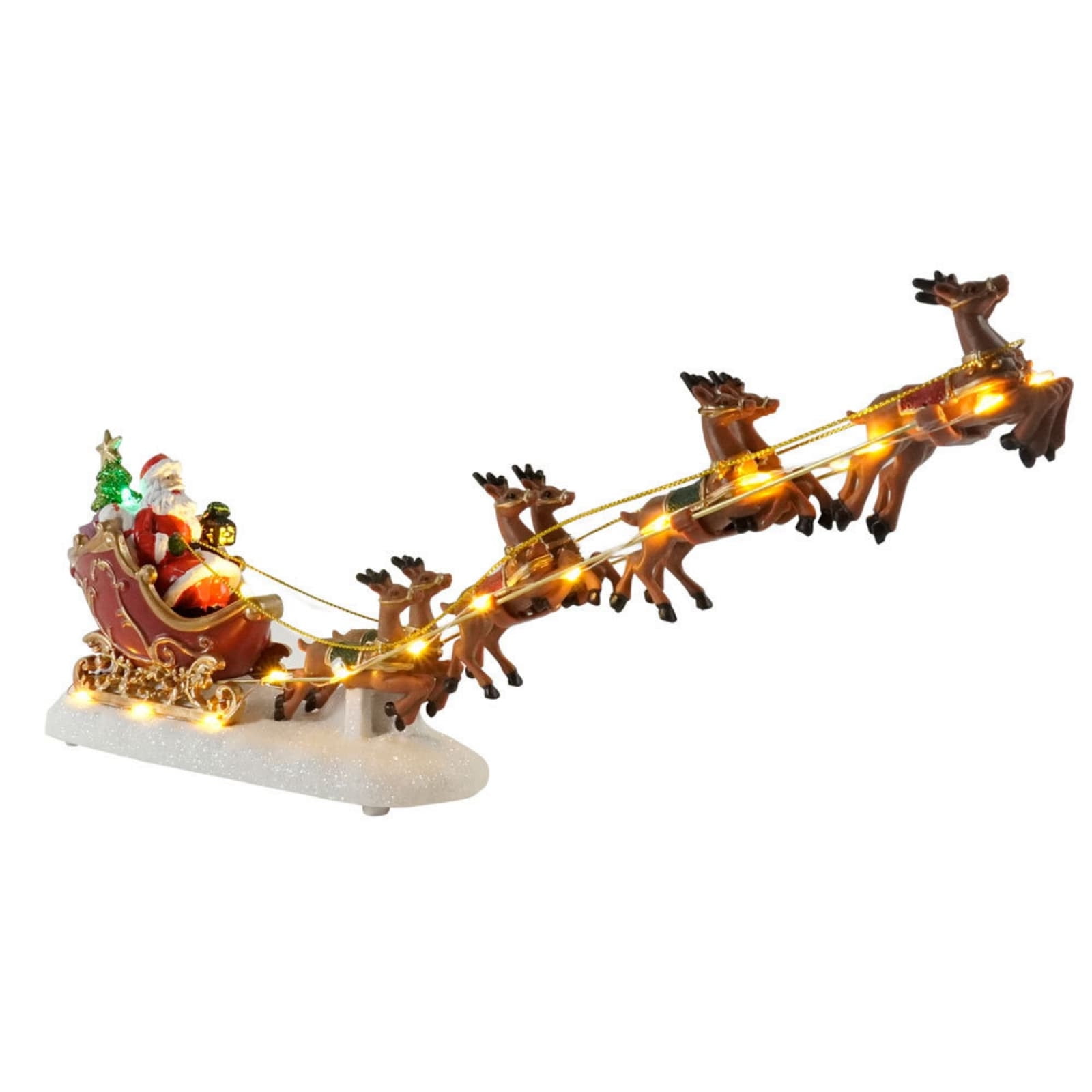 Click here for Unbranded Reindeer Resin Pulling Tabletop Sleigh F... prices