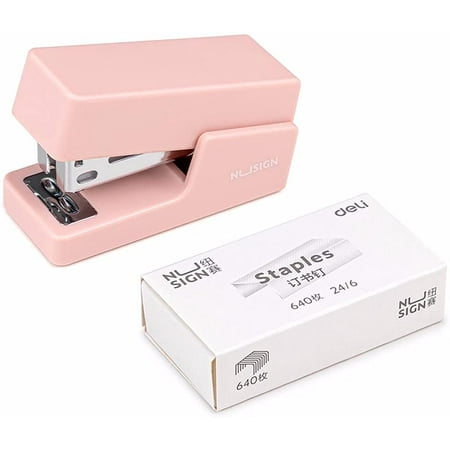 Mini Stapler,Square Small Paper Stapler Machine with 640 Staples ...