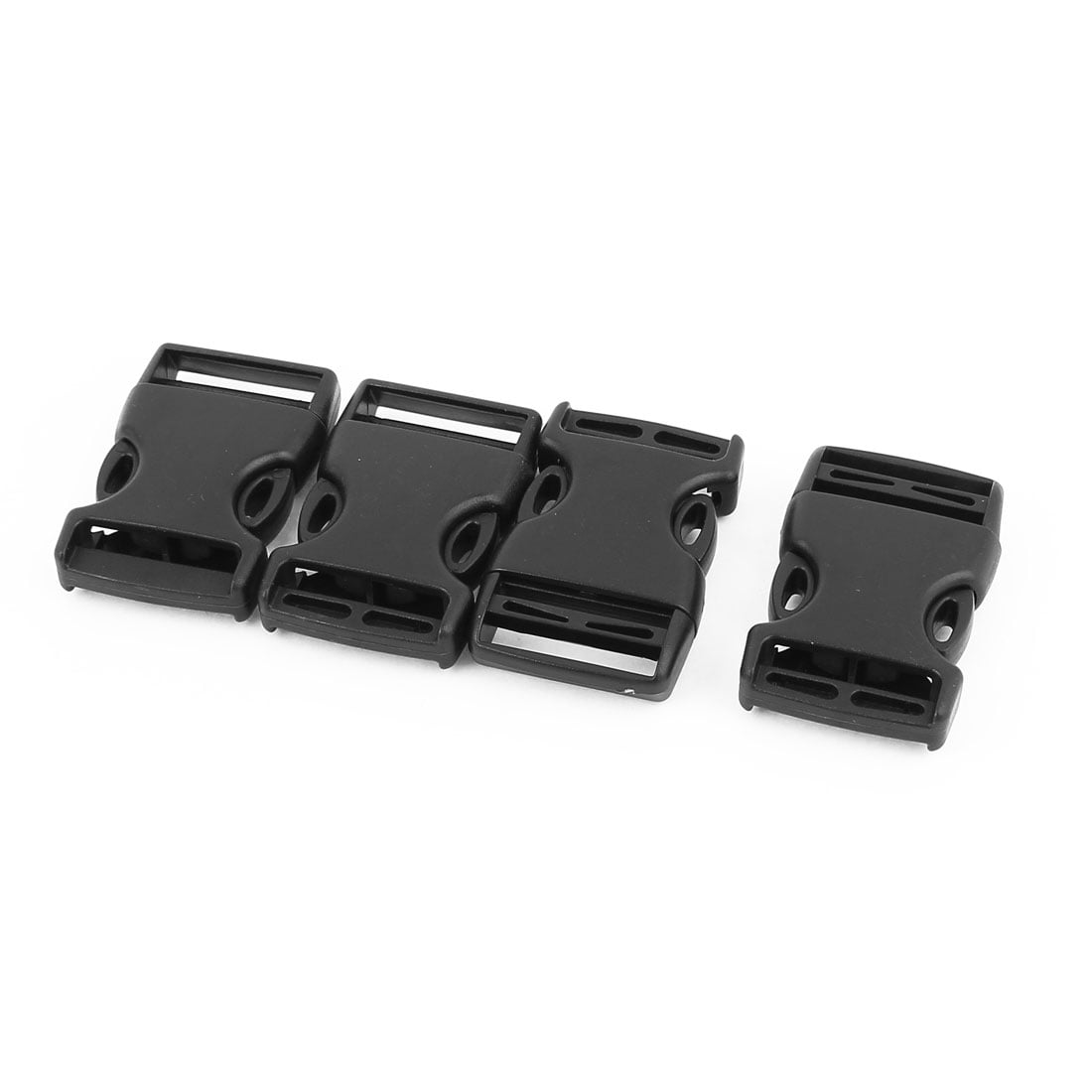 4pcs Black Plastic Curved Side Quick Release Buckles Snap Clip for 25mm ...