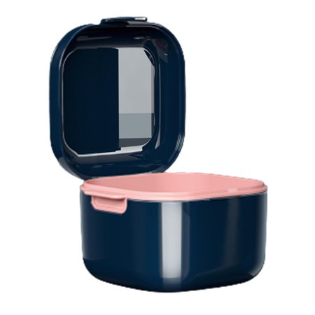 Denture Storage Box With Strainer False Teeth Storage Cleaning ...