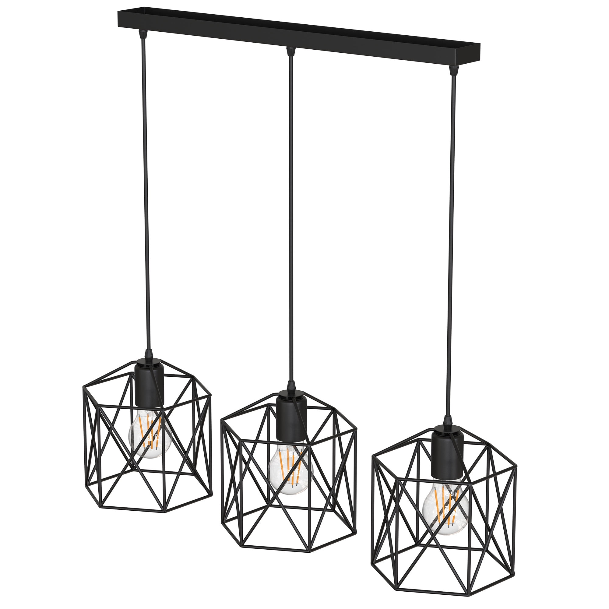 Click here for Yansun Industrial 3-Light Pendant Lighting geometr... prices