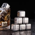 ANXPTIME Stainless Steel Ice Cubes Clamp Set Reusable Chilling Stones ...