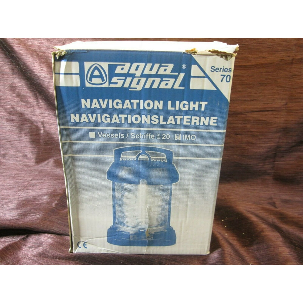 Aqua Signal Series 70 Single Lens Navigation Light Stern Towing Yellow ...