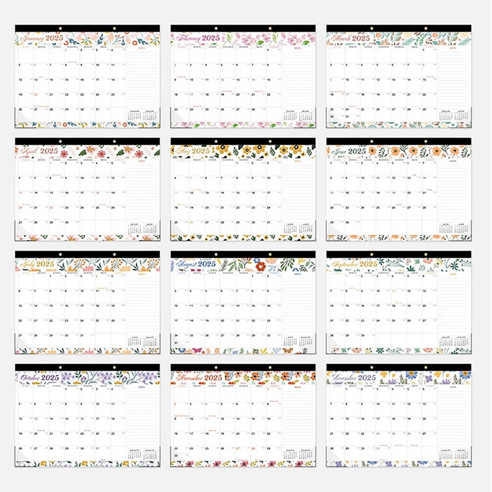 Calendrier Mural 25-26 18 Mois Version Simplifiée Agenda Adapté pour ...