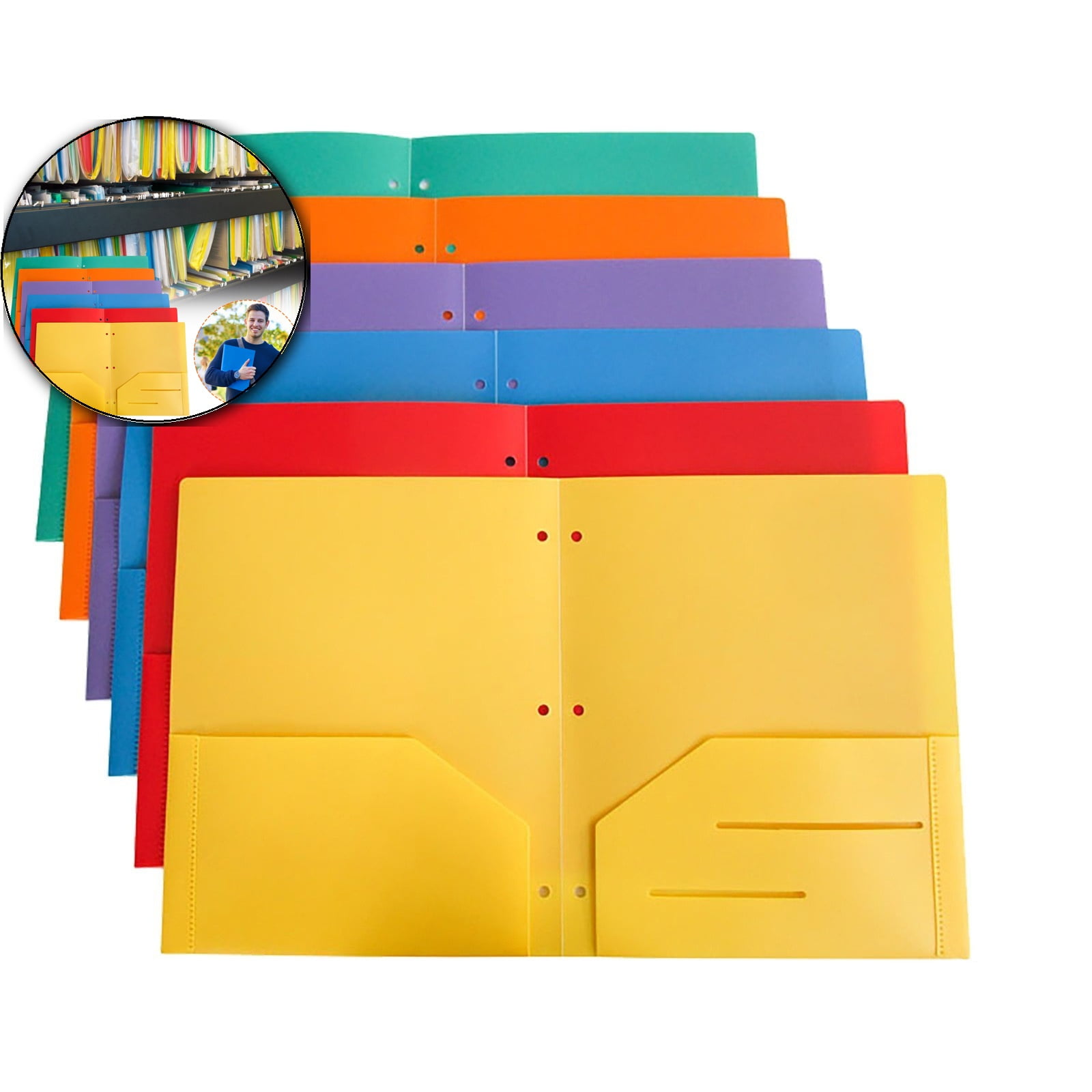Click here for Dvruxg 2 Pocket Folders With Prongs  Heavyweight... prices