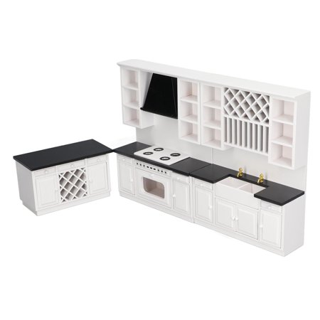 Dollhouse Bar Counter, Exquisite Workmanship DIY Dollhouse Kitchen ...