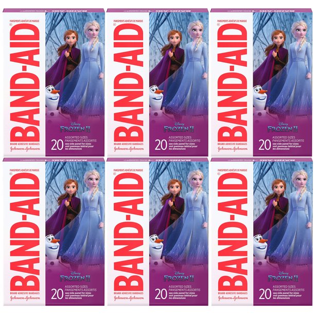 Band-Aid Brand Adhesive Bandages, Disney Frozen, Assorted Sizes 20 ct ...