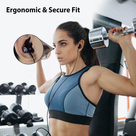 Avantree 2-Pack Sports Earbuds Wired with Microphone, Sweatproof ...