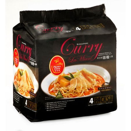 Prima Taste Singapore Curry La Mian Noodle Soup 4PK - Walmart.com