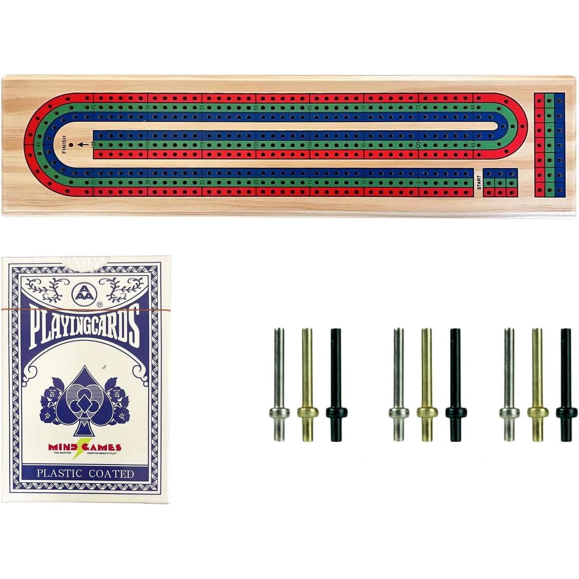 Click here for Tradeopia 3 Track Wooden Cribbage Board Game With... prices
