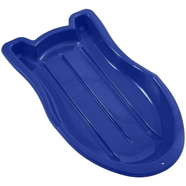 Toboggan Snow Sled for Kids and Adults, 46" Heavy Duty Plastic Open ...