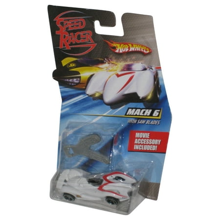 Speed Racer Movie Hot Wheels (2007) Mattel Mach 6 Toy Car w/ Saw Blades ...