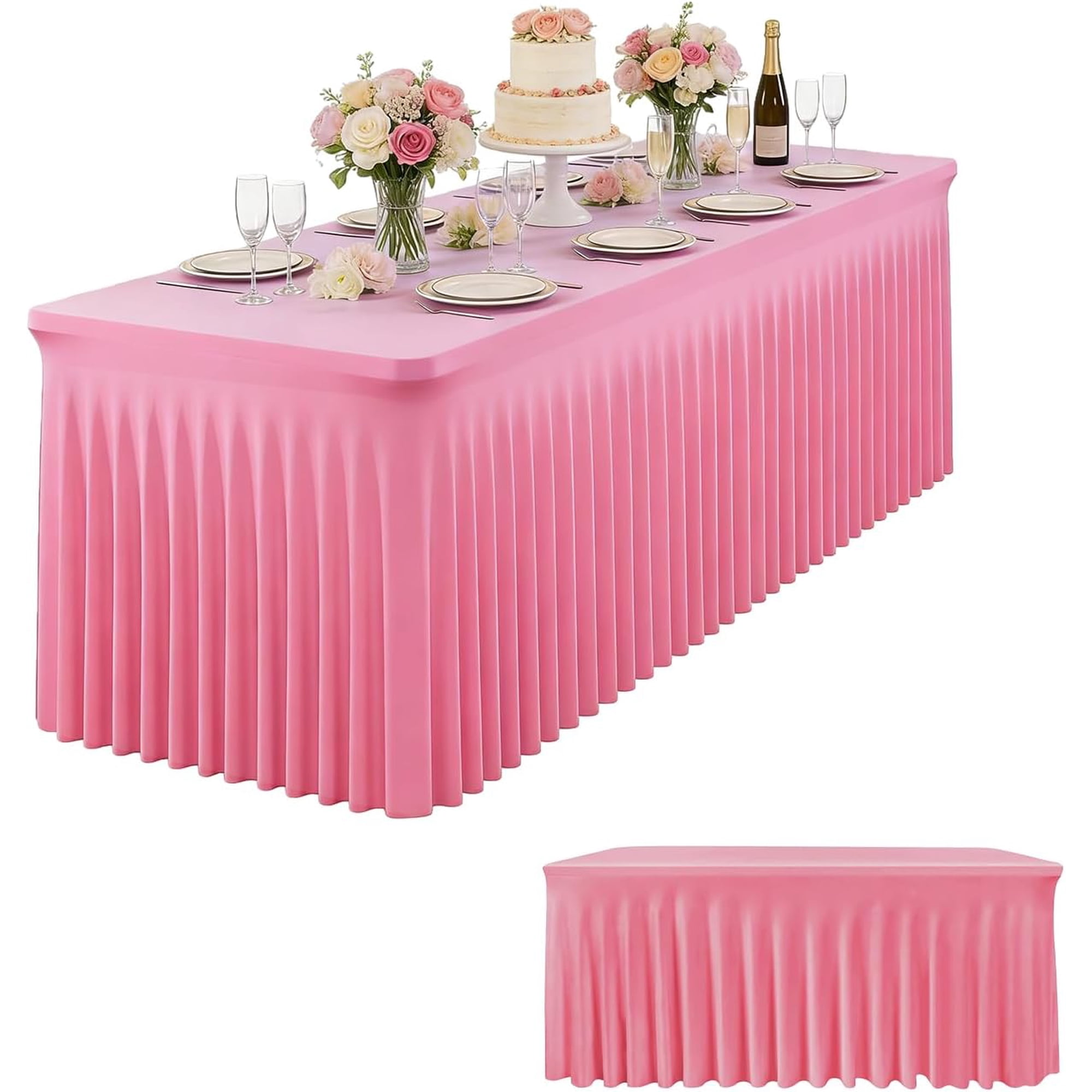 Click here for Unbranded 1 Pack 72lx30wx30h White Table Skirt For... prices