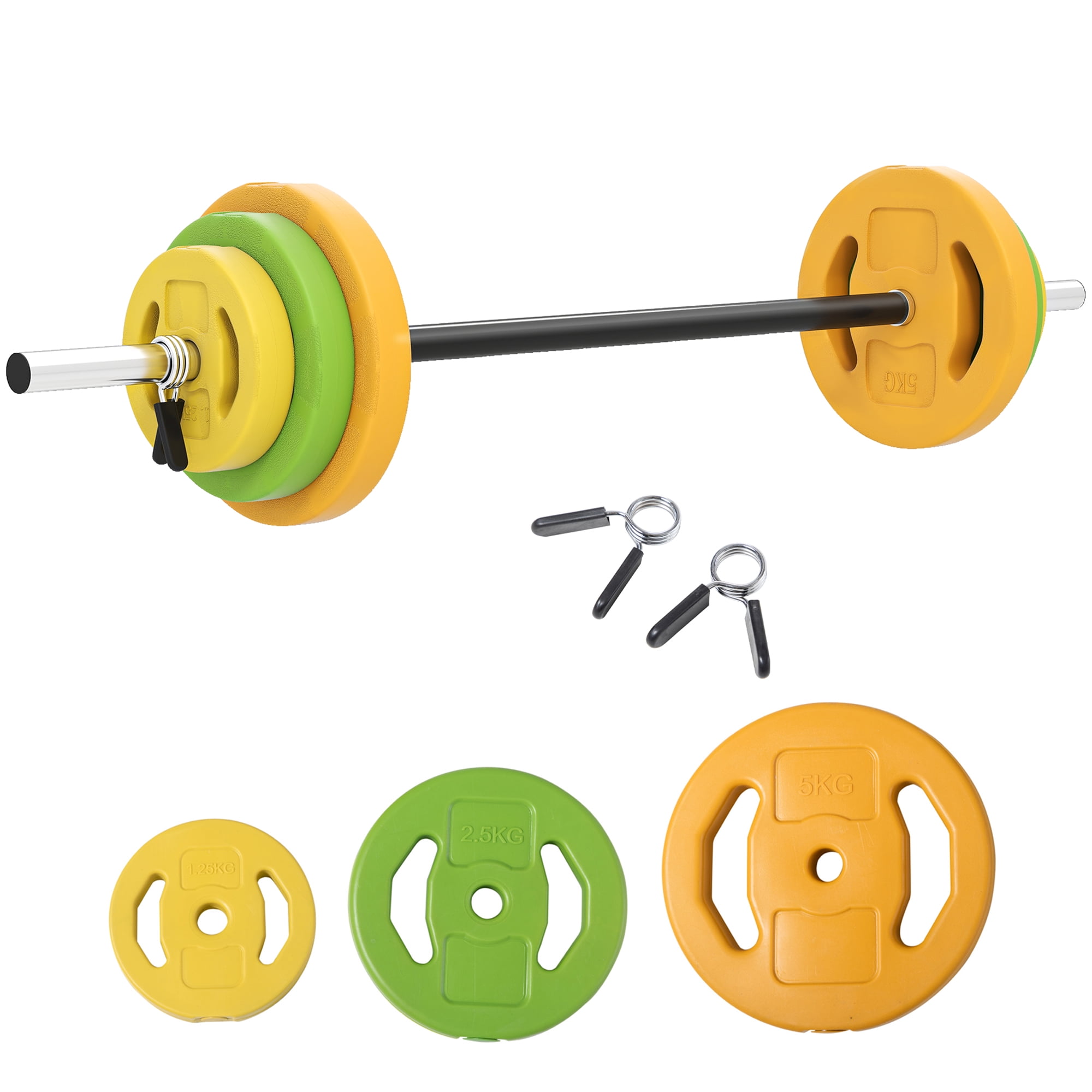 Click here for Soozier 44lbs Barbell Set With Weights For Home Gy... prices