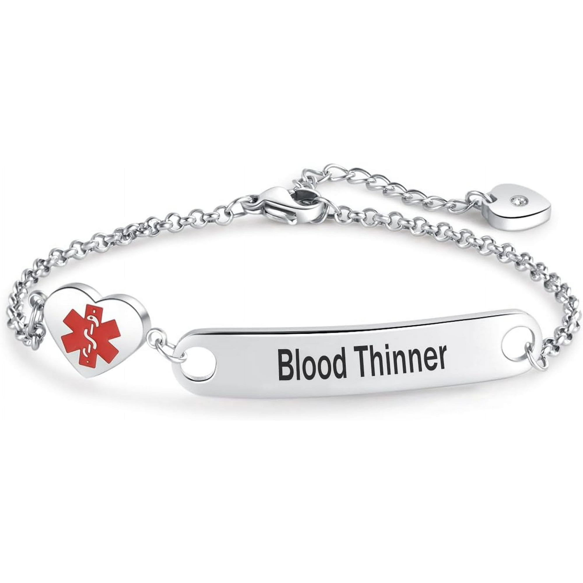 Click here for Hshdldf Heart Medical Alert Bracelet For Women Eme... prices