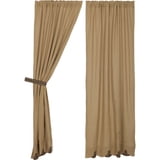 VHC Brands Burlap Curtain Panel Pair - Walmart.com