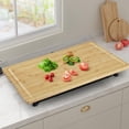 Wooden Stove Top Cover Board, 30x21 Inch Large Multi-Purpose Cutting ...