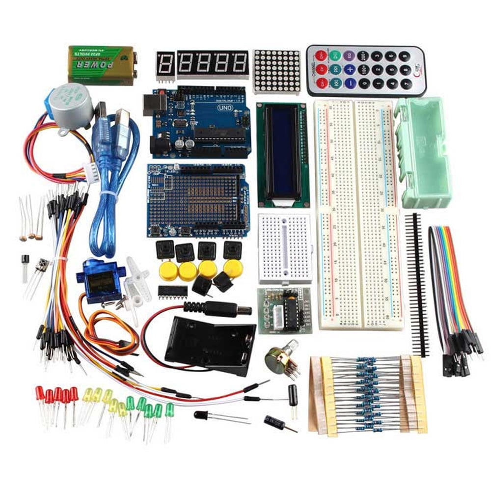 R3 UNO Learning Kit for Arduino With Stepper Motor 1602LCD Sensors ...