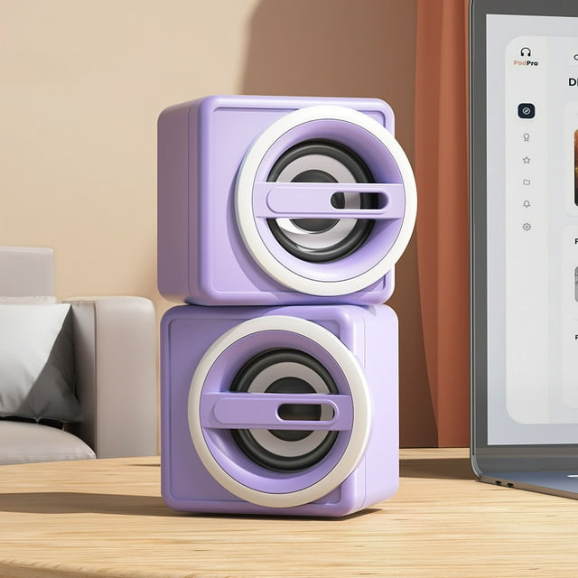 TopLLC Desktop Mini Soundbox Desktop Laptop USB Subwoofer Gift Speaker ...