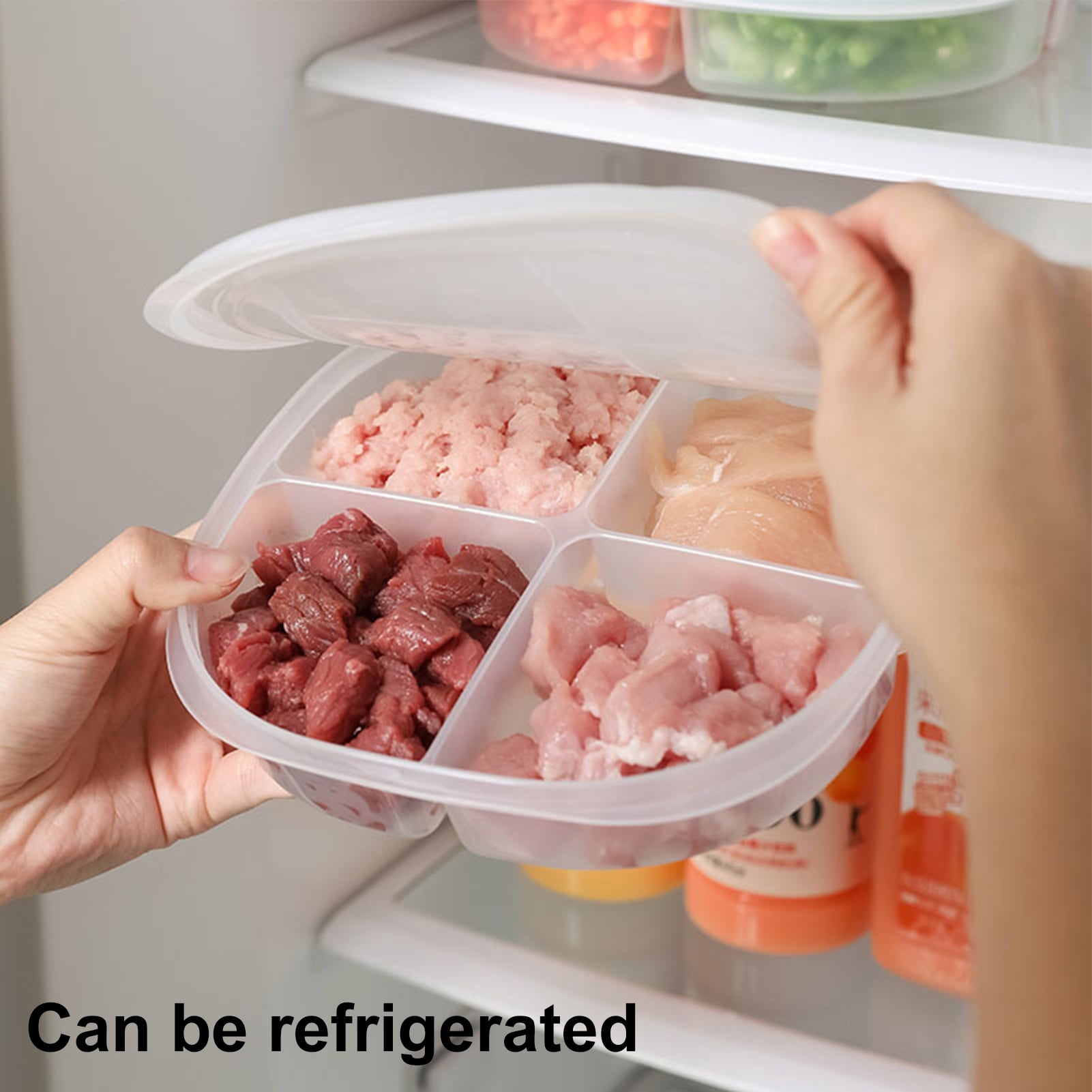 Travelwant Fridge Organizer,Refrigerator Organizer Bins,Fridge ...