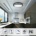 ENERGETIC 14" LED Ceiling Light, Dimmable Modern Flush Mount ...