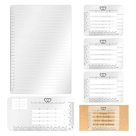 Lettering Guide Template Set for Journals and Envelopes Address Line ...