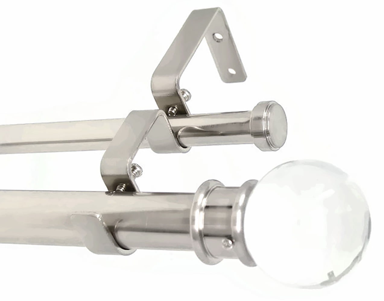 Urbanest Crystal Ball Manhattan 1" 5/8" Double Drapery Curtain Window ...