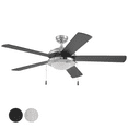 Mainstays 52" Transitional Satin Nickel Indoor Ceiling Fan with Light ...
