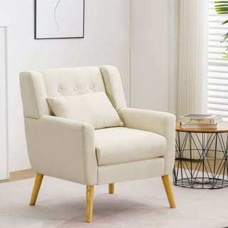 Accent Chair, Modern Velvet Button Tufted Upholstered Living Room ...