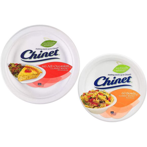 Chinet Classic White Dinner Plates
