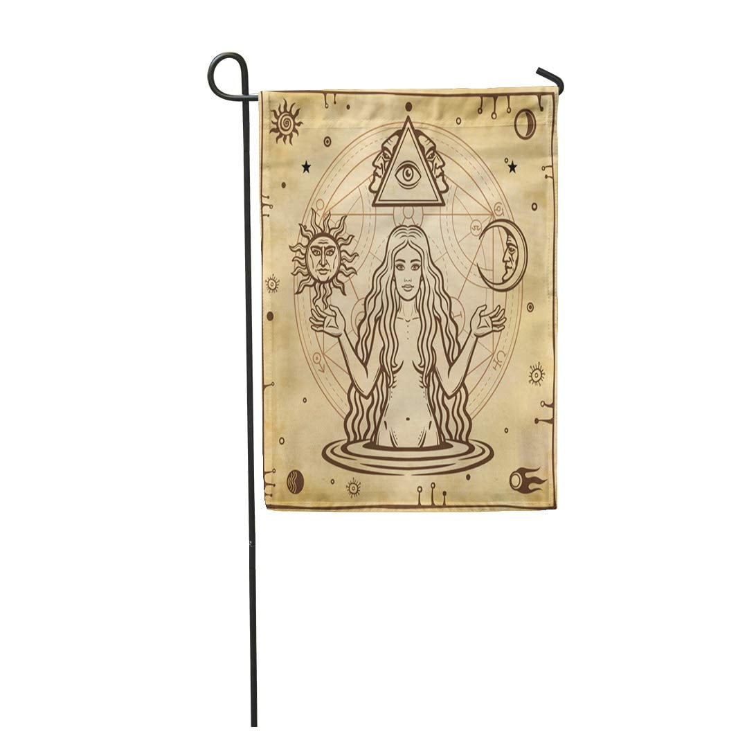 SIDONKU Alchemical Drawing Young Beautiful Woman Eve Fertility ...